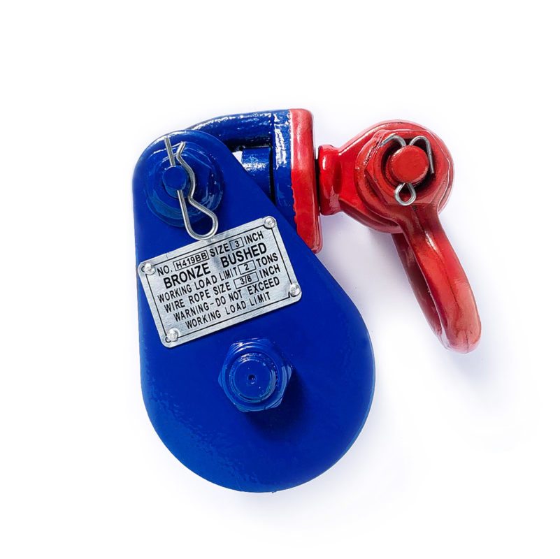 Patesca Simples com Manilha Curva Para Cabos 3/8" Capacidade de Carga ...