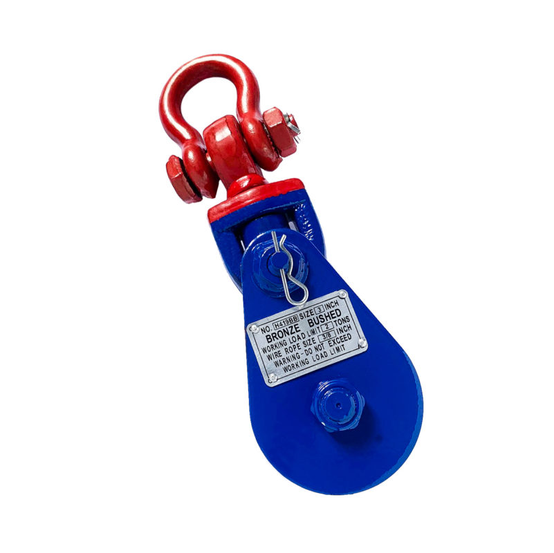 Patesca Simples com Manilha Curva Para Cabos 3/8″ Capacidade de Carga ...